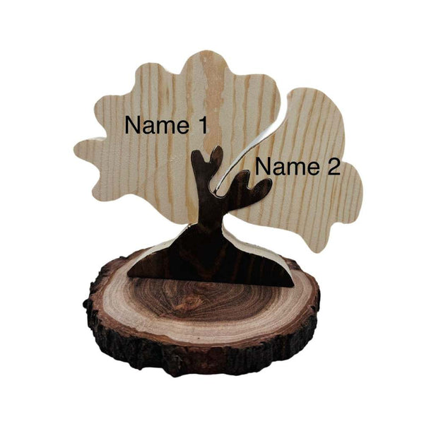 Family Tree 2 Names – Wood Wonders